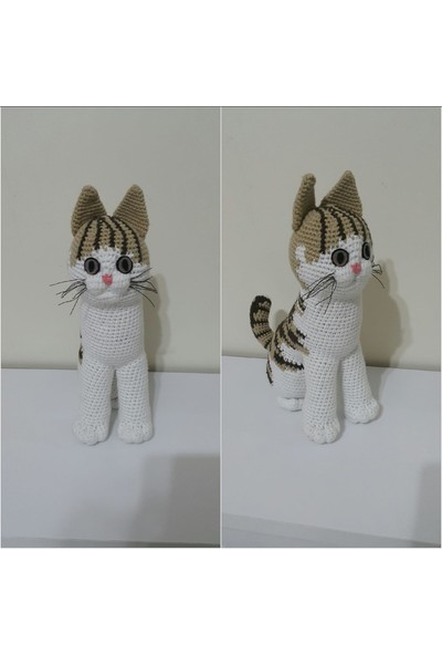 Oyuncak Park Sevimli Kedicik Amigurumi Organik Oyuncak