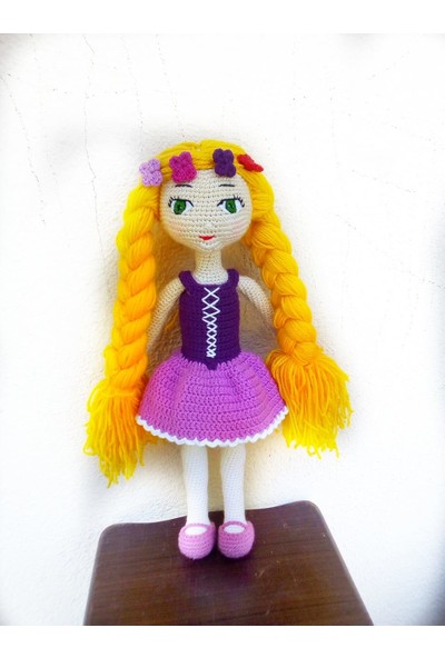 Oyuncak Park Sevimli Rapunzel Bebek Amigurumi Organik Oyuncak Oyuncak Park Sevimli Rapunzel Bebek Amigurumi Organik Oyuncak