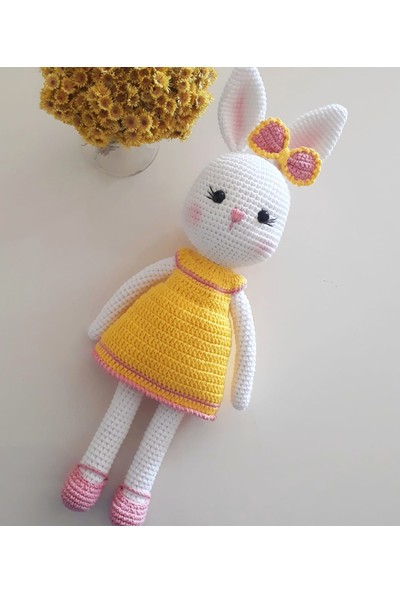 Oyuncak Park Şirin Tavşan Uyku Arkadaşı Amigurumi Organik Oyuncak