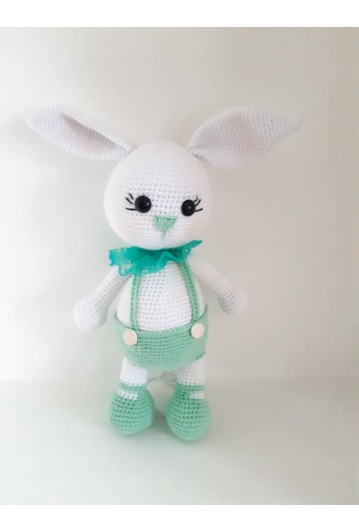 Oyuncak Park Müzikli Tombul Tavşan Amigurumi Organik Oyuncak