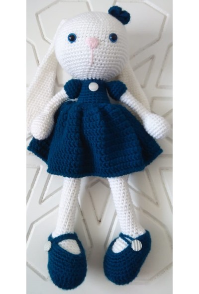 Oyuncak Park Uzun Kulaklı Tavşan Amigurumi Organik Oyuncak