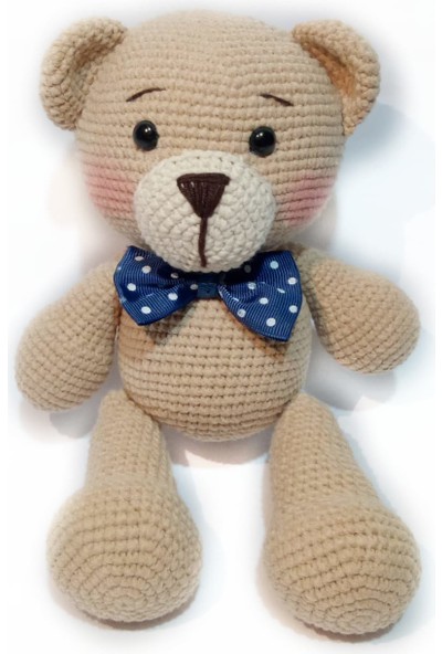 Oyuncak Park Sevimli Ayıcık Amigurumi Organik Oyuncak