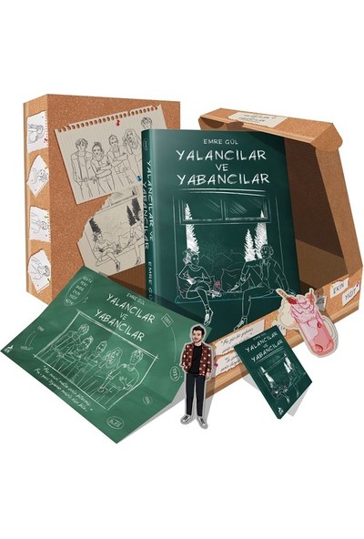 Yalancılar ve Yabancılar Kutulu Set (Kutu, Poster, Defter, Milkshake Ayracı,Yazar İmzalı Ayraç,Ciltli Kitap) - Emre Gül Yalancılar ve Yabancılar Kutulu Set (Kutu, Poster, Defter, Milkshake Ayracı,Yazar İmzalı Ayraç,Ciltli Kitap) - Emre Gül