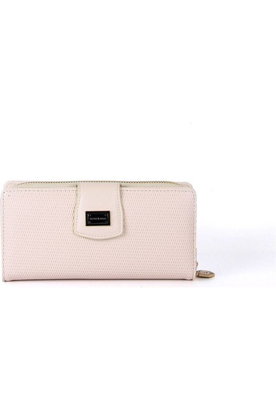 Silver & Polo Silver Polo Bej Üç Bölmeli Kadın Cüzdan & Kartlık SP897