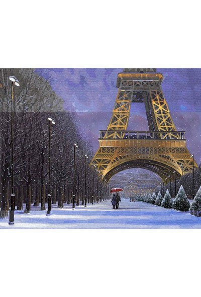 Patladı Gitti Pariste Aşk 2 Kanvas Bez Çerçevesiz Sayılarla Boyama Hobi Seti 40 x 50 cm Patladı Gitti Pariste Aşk 2 Kanvas Bez Çerçevesiz Sayılarla Boyama Hobi Seti 40 x 50 cm