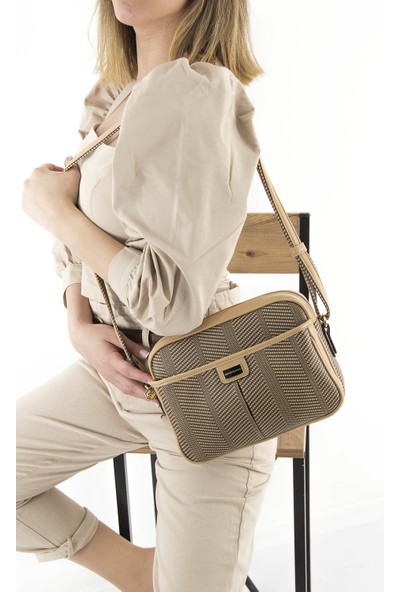 Silver & Polo Silver Polo Nut Tek Bölmeli Kadın Çapraz Çanta SP1028