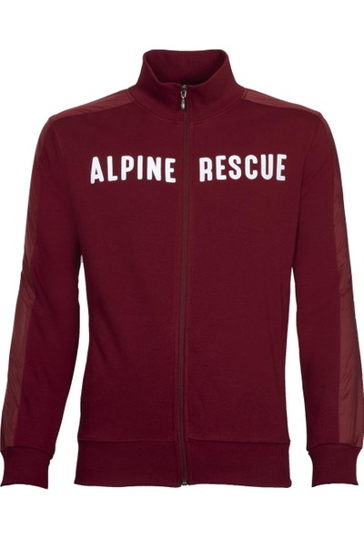 Arma Erkek Baskılı Dik Yakalı Fermuarlı Sweatshirt