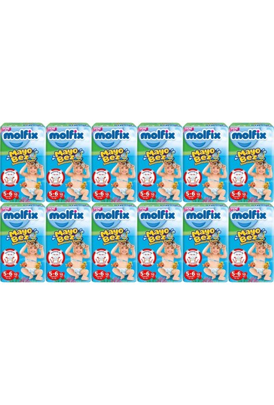 Molfix Swimming Pants (Mayo Bez) Beden:5-6 (14+Kg) 120 Adet (12 Li Set)