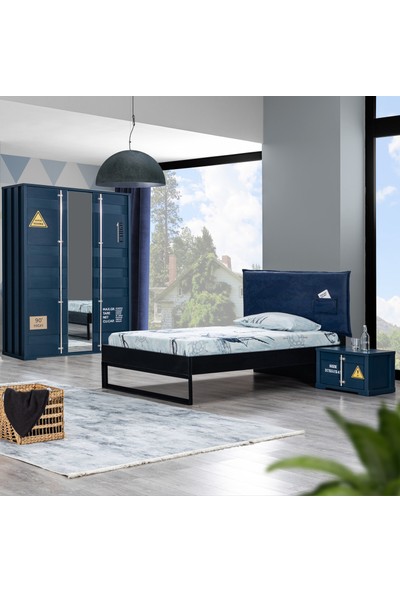 Setay Grand Genç Odası Takımı Karyola Komodin Dolap