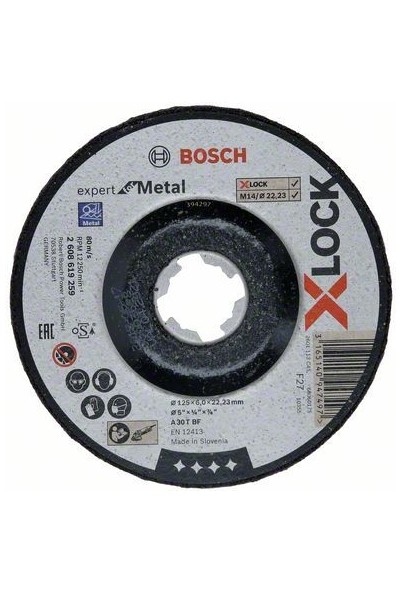 Bosch 125X6 mm X-Lock Expert Metal Taşlama Taşı Bosch 125X6 mm X-Lock Expert Metal Taşlama Taşı