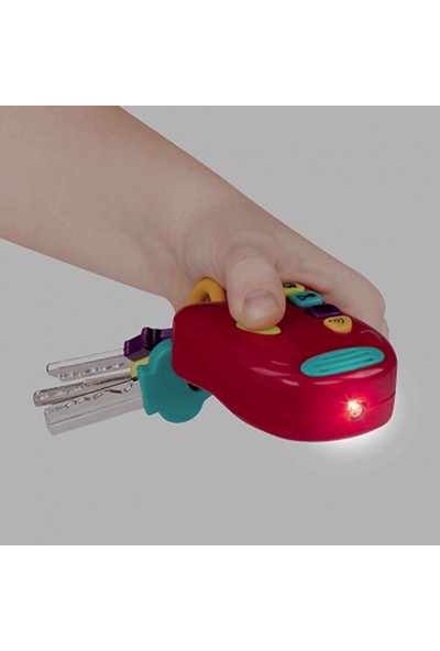 Battat Işıklı ve Sesli Anahtarlık