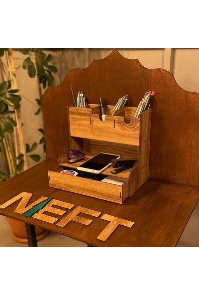 Neft Çekmeceli Masa Organizer