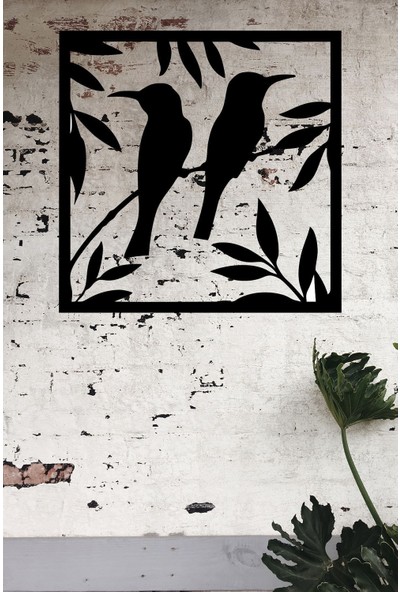 Dekotadan Lazer Kesim Ahşap Duvar Dekoru - Kuşlar Dekotadan Lazer Kesim Ahşap Duvar Dekoru - Kuşlar