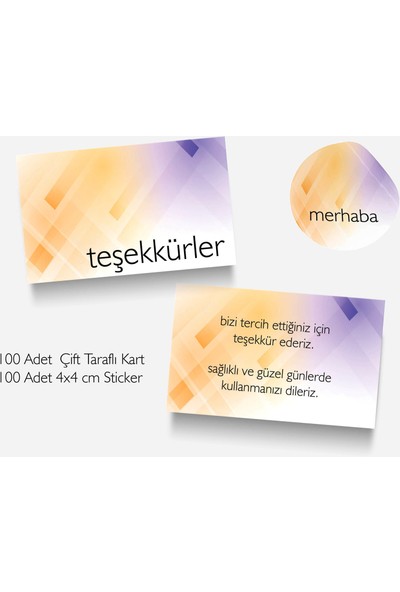 Tellgraf Çift Yönlü Kart ve Sticker SETI(100ER Adet) Tellgraf Çift Yönlü Kart ve Sticker SETI(100ER Adet)