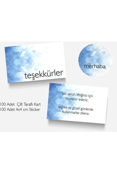 Tellgraf Çift Yönlü Kart ve Sticker SETI(100ER Adet) Tellgraf Çift Yönlü Kart ve Sticker SETI(100ER Adet)