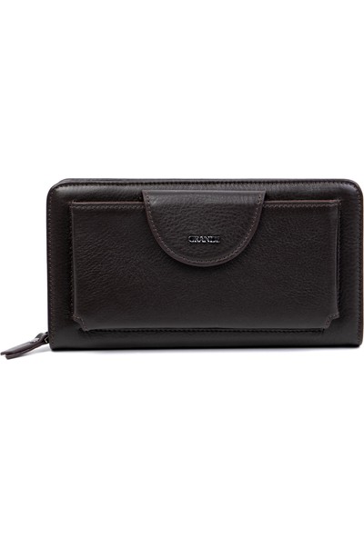 Grande 2737 Deri El Portföyü Kahve