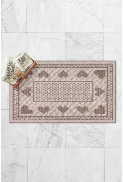 Bluenity Sevgili Doğal Pamuk Banyo Matı 40X60 cm - Bej Bluenity Sevgili Doğal Pamuk Banyo Matı 40X60 cm - Bej
