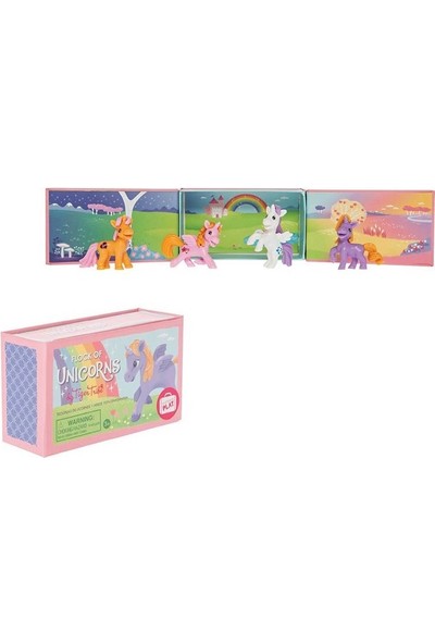 Tiger Tribe Sahneli Hayvan Figürleri / Unicorn Tiger Tribe Sahneli Hayvan Figürleri / Unicorn