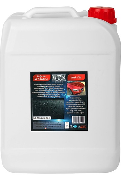 Dtx Kimya Yağmur Su Kaydırıcı 5 Litre