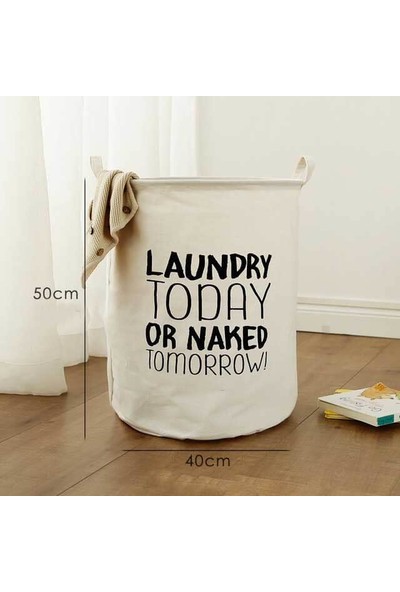 Lyn Home & Decor Laundry Today Çok Amaçlı Sepet 40X50