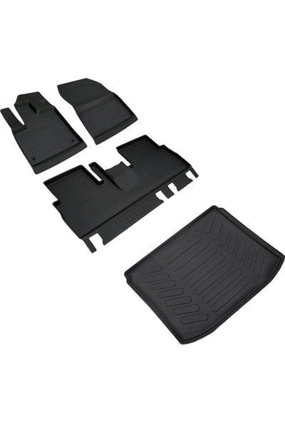 Refref Peugeot Rifter 4d Paspas Siyah ve Bagaj Havuzu 2019 ve Üstü