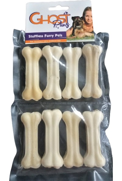 Ghost Paws Minik Irk Köpek ve Puppy Köpek Çiğneme Dental Kemik 7 cm x 8 - Xs Ghost Paws Minik Irk Köpek ve Puppy Köpek Çiğneme Dental Kemik 7 cm x 8 - Xs
