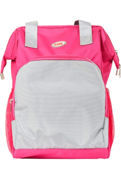 Kanz Anne Bebek Bakım Çantası -Fuşya-Gri
