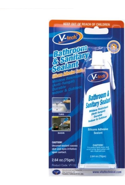 Vodaseal Vt 132 Nötr Silikon 75 gr Beyaz