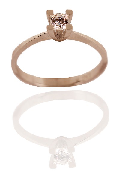 Adil Idil Kuyumculuk 14 Ayar Beyaz Altın Tektaş