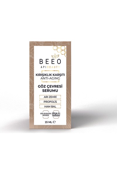 Bee'o Apibeauty Arı Zehirli Propolisli Anti-Aging Göz Çevresi Bakım Serumu 15 ml Bee'o Apibeauty Arı Zehirli Propolisli Anti-Aging Göz Çevresi Bakım Serumu 15 ml