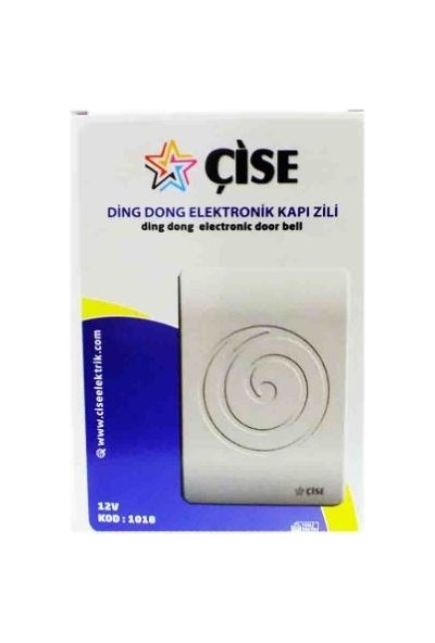 Çise Kapı Zili 12V Ding Dong Elektronik Kapı Zili Çise 1018 Çise Kapı Zili 12V Ding Dong Elektronik Kapı Zili Çise 1018