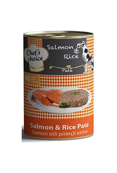 Chef's Choice Chefs Choice Köpek Somonlu Pirinçli Ezme Konservesi 6X400 gr Chef's Choice Chefs Choice Köpek Somonlu Pirinçli Ezme Konservesi 6X400 gr
