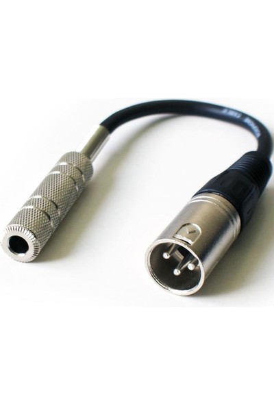 YKA Xlr Erkek-6.3 mm Dişi Çevirici Kablo
