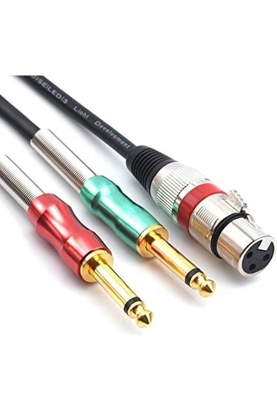 YKA Xlr Dişi 2x6.3 mm Mono Kablo 2 Metre