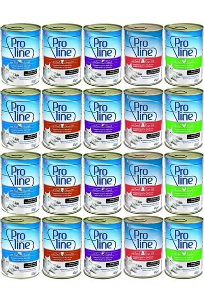 Pro Line Proline Karışık Konserve Kedi Maması 415 gr x 20