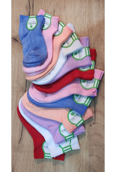 Erceys Çocuk 12'li Yazlık Bambu Patik Çorap