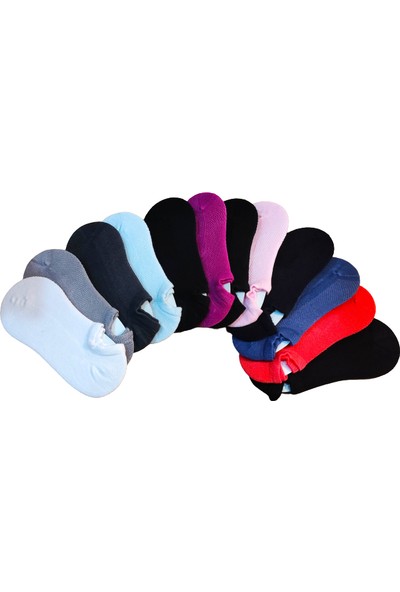 Erceys Çocuk 12'li Bambu Yazlık Snekers Kokulu Çorap