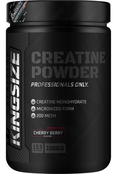 Kıngsıze Nutrıtıon Creatıne Powder 1000 gr Kırmızı Meyveler Kıngsıze Nutrıtıon Creatıne Powder 1000 gr Kırmızı Meyveler