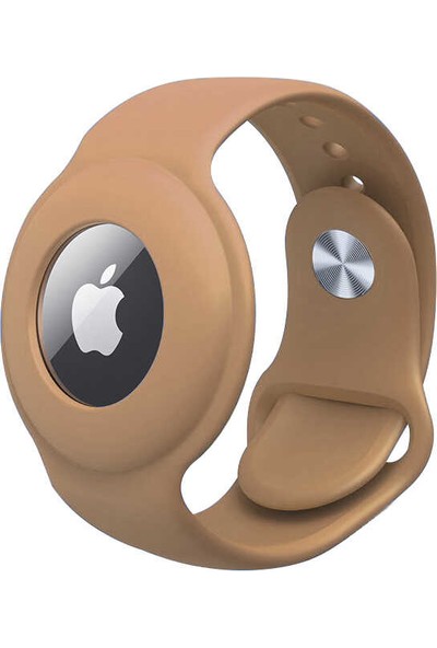 Nezih Case Apple Airtag Uyumlu Kordon Silikon Koruyucu Gold Nezih Case Apple Airtag Uyumlu Kordon Silikon Koruyucu Gold