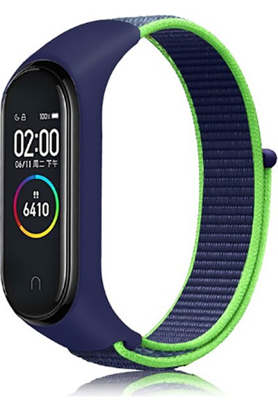 Xiaomi Mi Band 3 4 5 6 Hasır Kumaş Örgü Spor Kordon Kayış