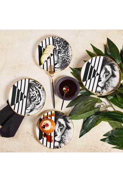 Karaca Tiger 6 Kişilik Pasta Takımı