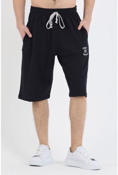 Twenty3 Erkek Uzun Düz Renk Örme Şort-Kapri