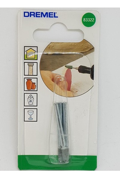 Dremel 83322 Silikon Karbon Zımpara Taşı 3,2 mm 3\'lü