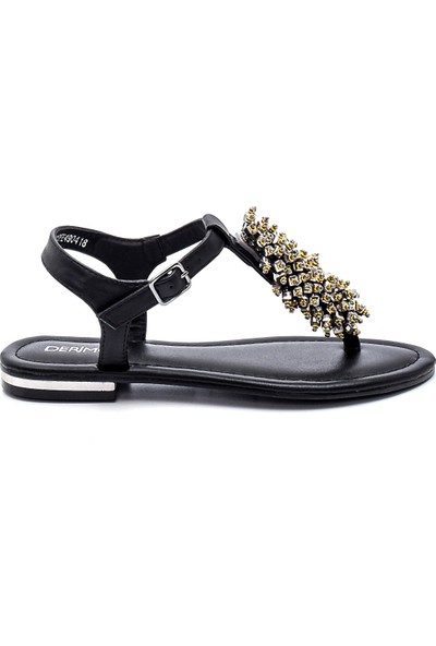 Derimod Kadın Boncuk Detaylı Sandalet