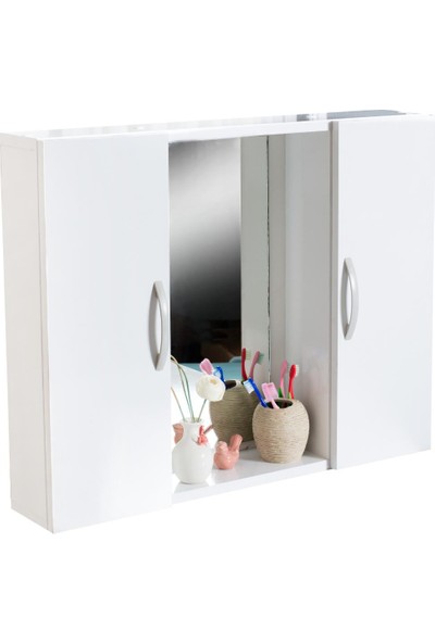 Alesta Life Aynalı Banyo Dolabı Beyaz