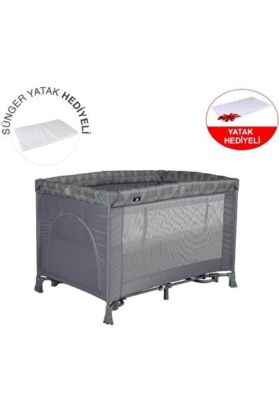 Sunny Baby La Vita Oyun Parkı 70X110 cm + Yatak 9147 Gri Sunny Baby La Vita Oyun Parkı 70X110 cm + Yatak 9147 Gri