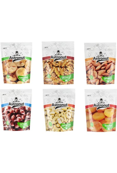 Astronut Çiğ Serisi 80 gr 6 ( Çeşit )