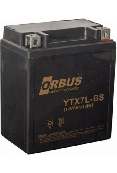 Orbus YTX7L-BS 12V 7AH Motosiklet Atv Aküsü Orbus YTX7L-BS 12V 7AH Motosiklet Atv Aküsü
