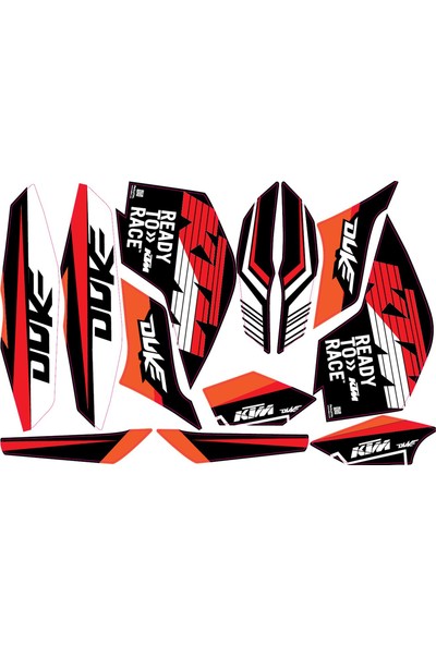Omad Ktm Duke 125,200,250,390 2013 - 2016 Model Arası Sticker Seti Orj Omad Ktm Duke 125,200,250,390 2013 - 2016 Model Arası Sticker Seti Orj