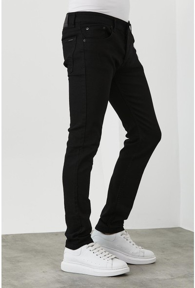 Enuygunenmoda Erkek Slim Fit Kot Pantolon Siyah